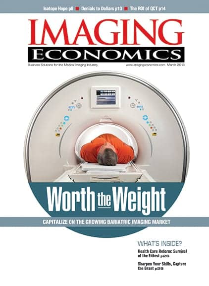 March 2013 Imaging Economics — Table of Contents - Axis Imaging News